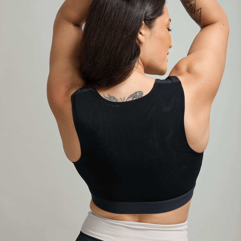 CLQ Flex Square Neck Bra - Black and Bone – CLIQUE Fitness