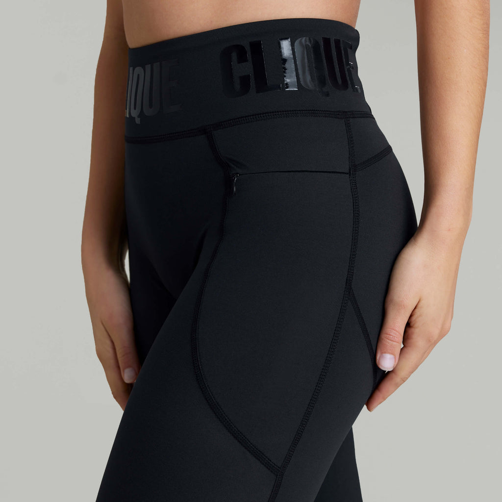 CLQ Tall Zone Compression Tights - Stealth – CLIQUE Fitness