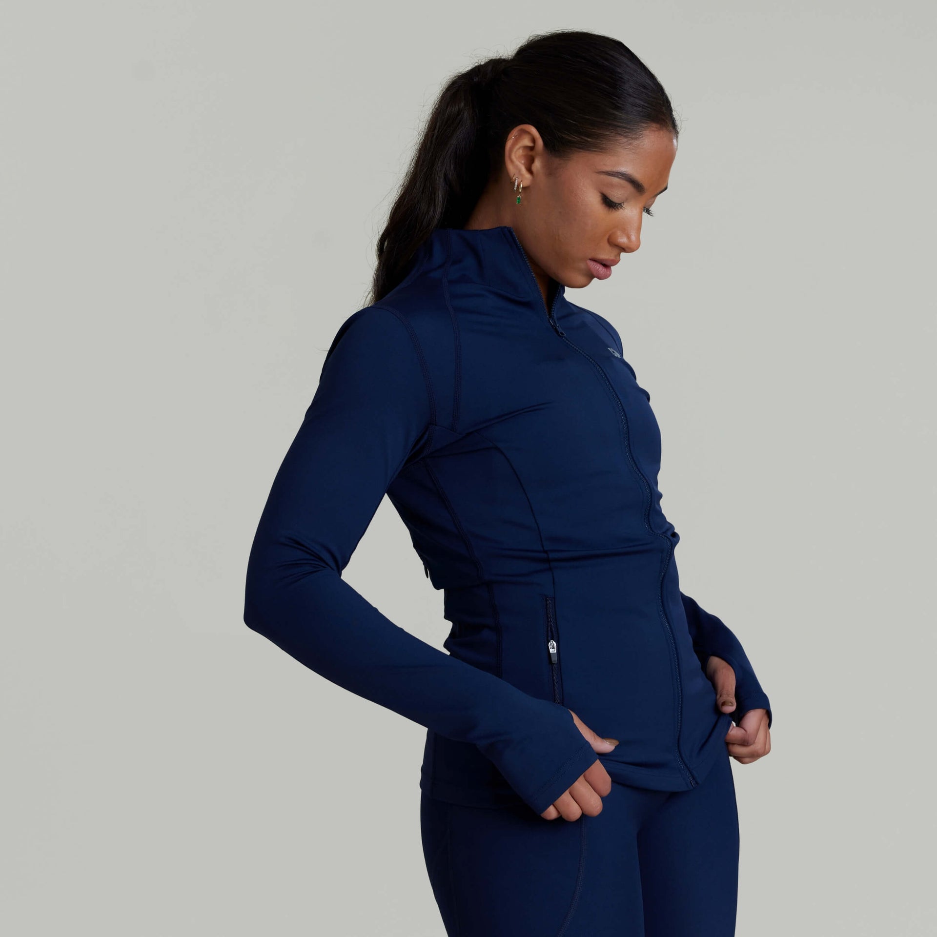 CLQ Range Jacket - French Navy – CLIQUE Fitness